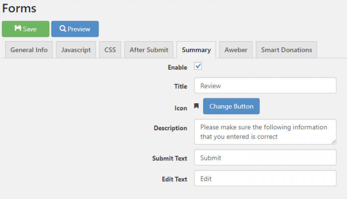 Confirmation Page | Smart Forms